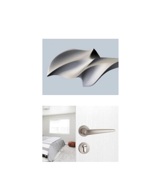 MODERN LEVER SET-ZINC ALLOY-B247-1101 - Bracha Select