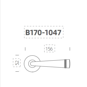 MODERN LEVER SET BRASS – B170-1047 - Bracha Select