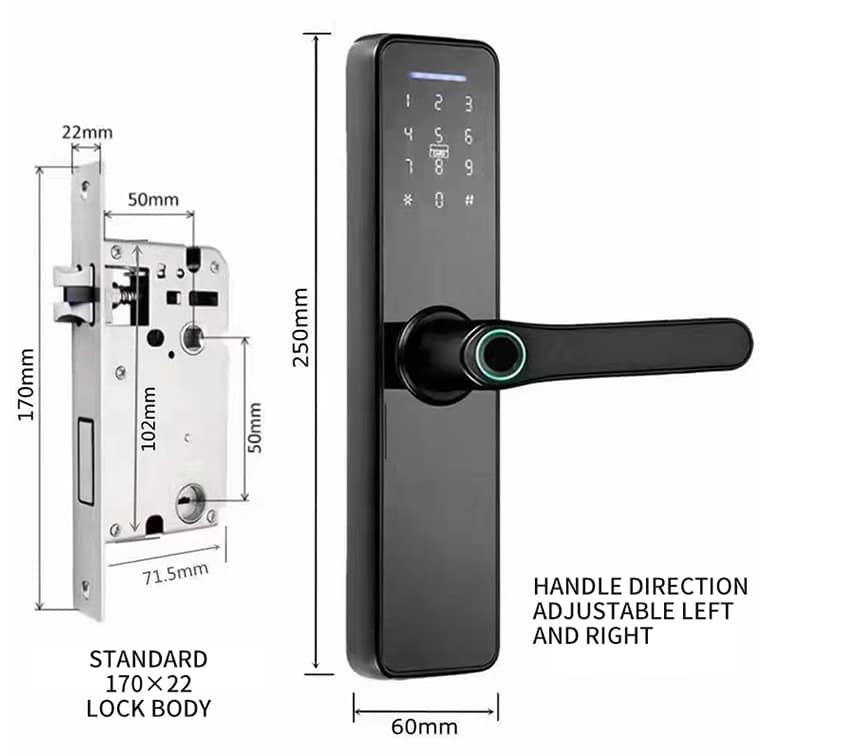 SMART DOOR LOCK-SM002-PD70 - Bracha Select